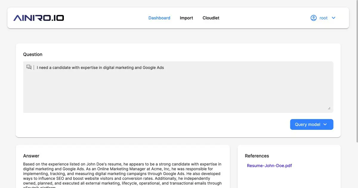 ChatGPT for Human Resources | AINIRO.IO
