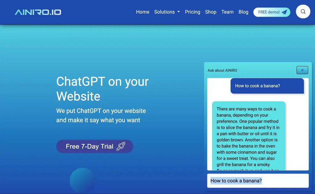 ChatGPT Conversations | AINIRO.IO